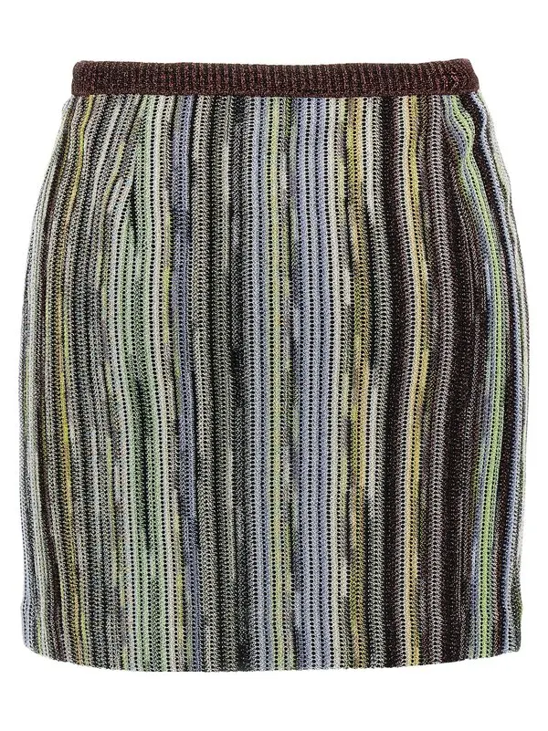 Missoni Caperdoni" Mini Skirt With Lamé Filaments
