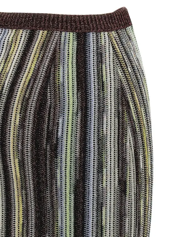 Missoni Caperdoni" Mini Skirt With Lamé Filaments