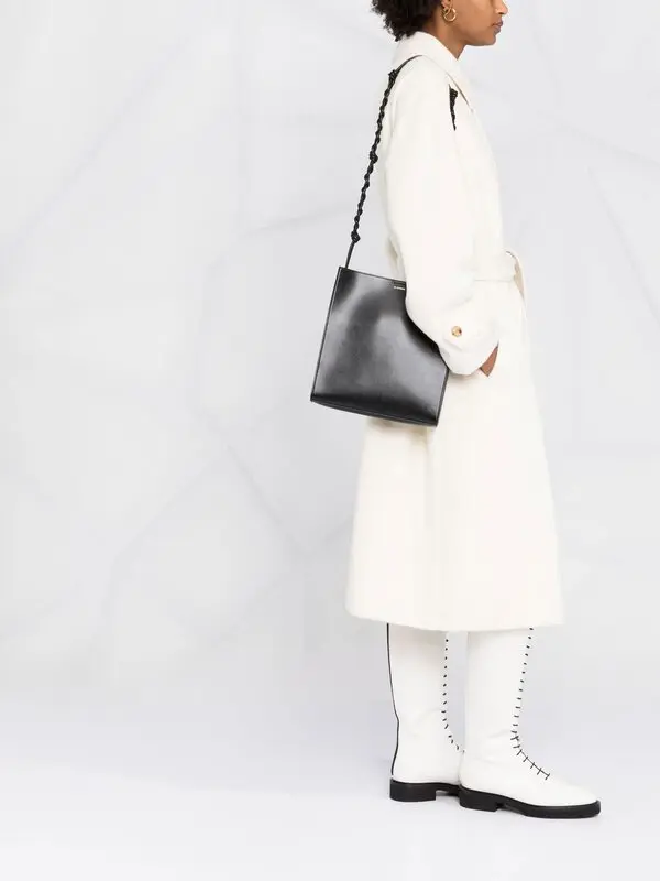 JIL SANDER Medium Leather Tangle Shoulder Bag