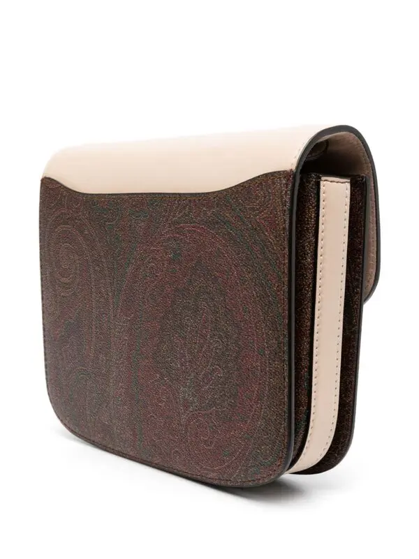 Etro Paneled Shoulder Bag With Paisley Print
