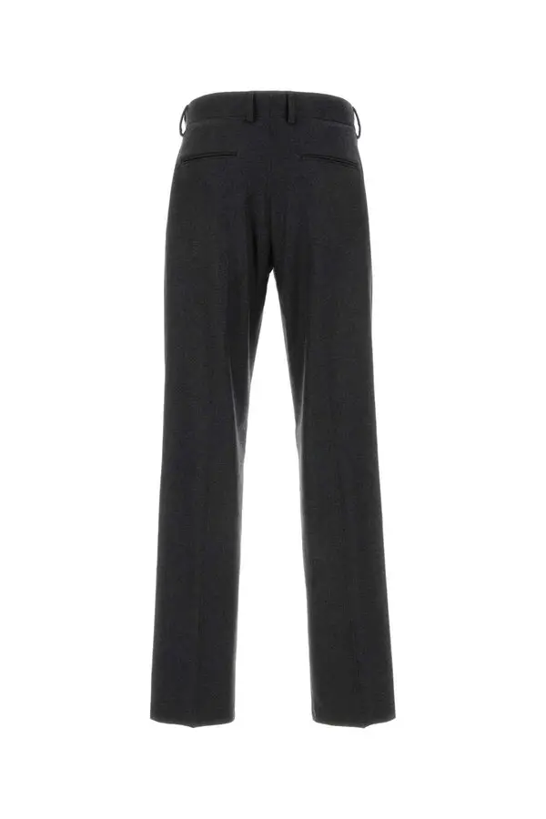 Fendi Dark Grey Stretch Cashmere Pant - Gray