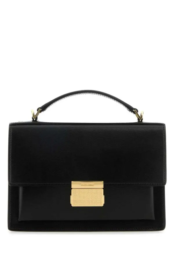 GOLDEN GOOSE Leather Venezia Handbag - Black