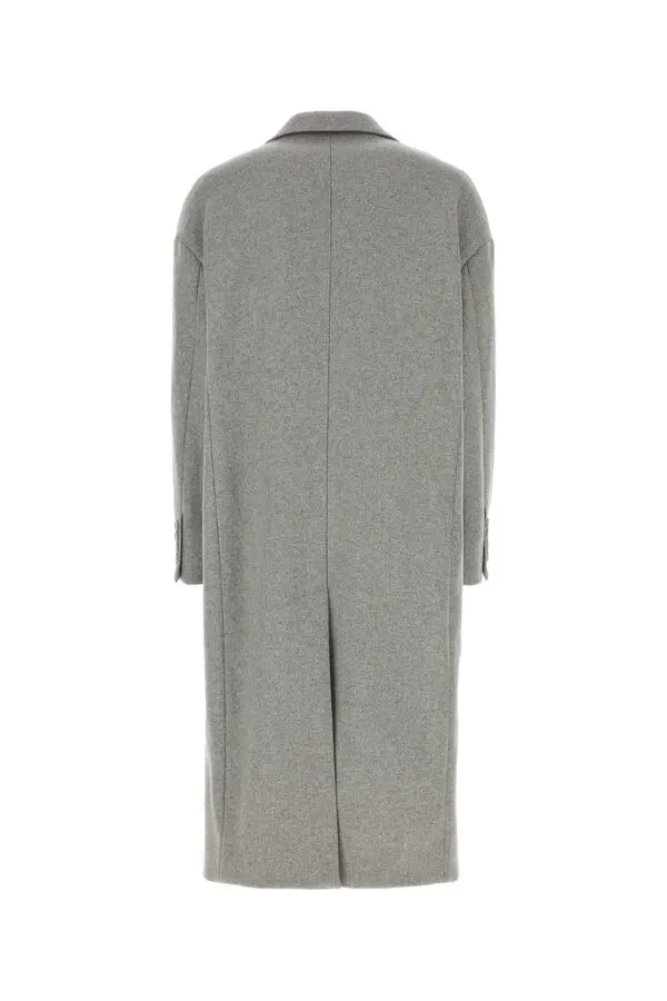 Dolce & Gabbana Wool Blend Overcoat - Gray