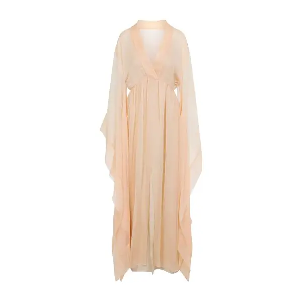 Alberta Ferretti Silk Chiffon Maxi Dress