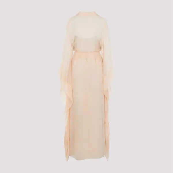 Alberta Ferretti Silk Chiffon Maxi Dress