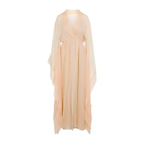 Alberta Ferretti Silk Chiffon Maxi Dress - Multicolor