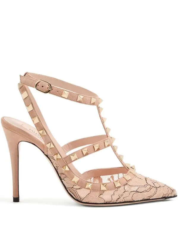 Valentino Garavani Rockstud Lace Pumps - Multicolor
