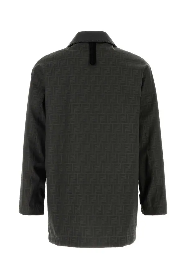 Fendi Embroidered Canvas Coat - Multicolor