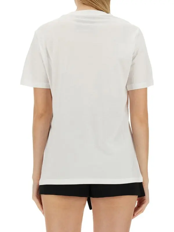 Moschino Cotton T-shirt With Logo - White