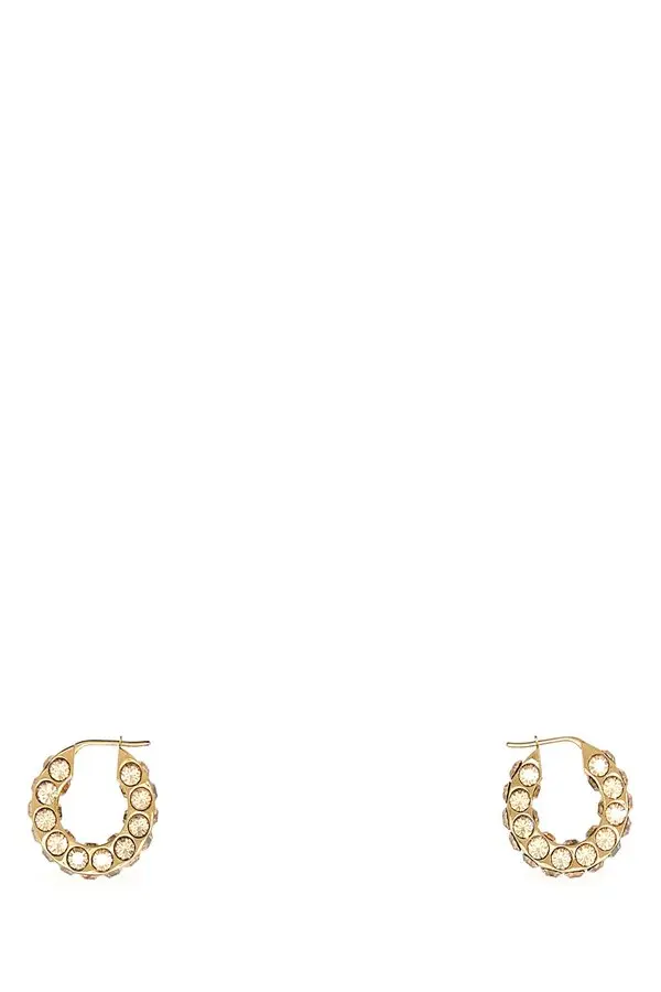 Amina Muaddi Jah Hoop Small Earrings - Gold