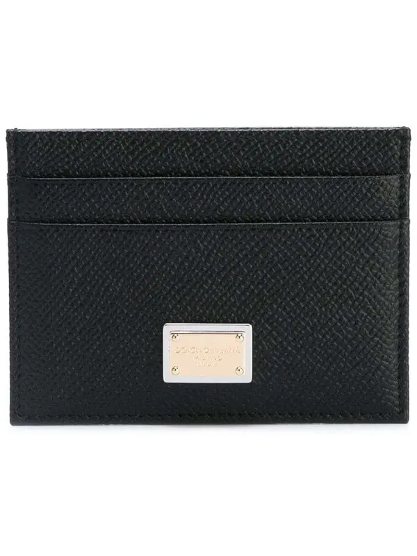 Dolce & Gabbana Card Holder With Logo - Black