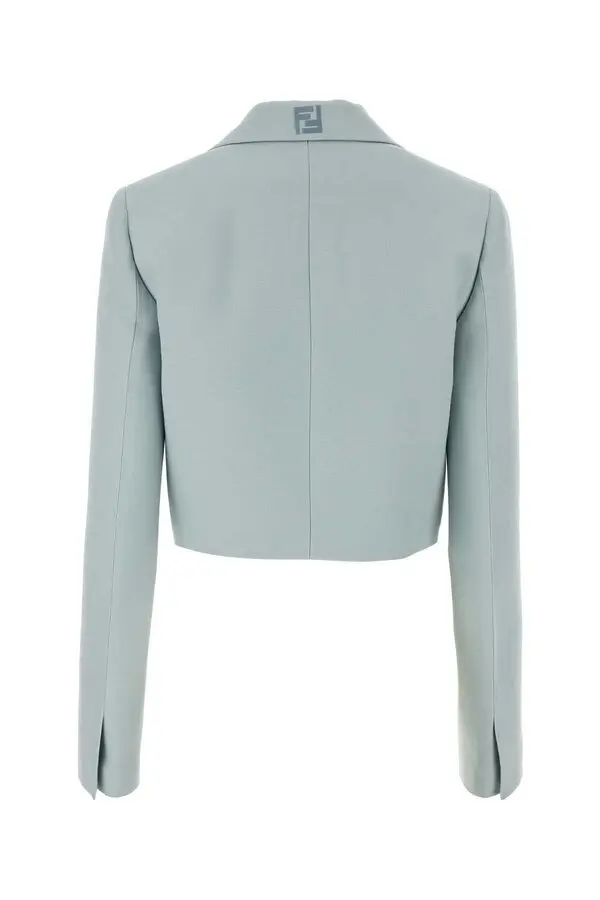 Fendi Powder Wool Blend Blazer