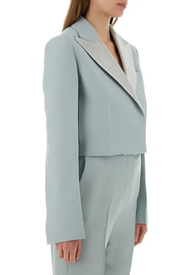 Fendi Powder Wool Blend Blazer