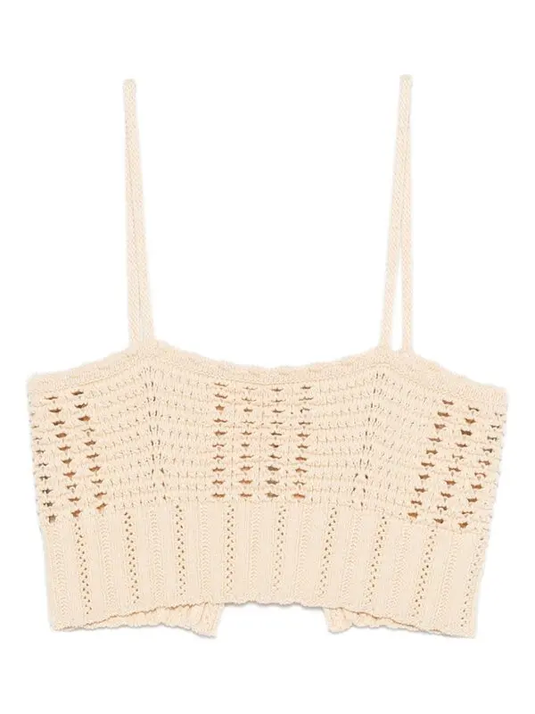 FORTE_FORTE Knitted Bralette Top - Multicolor