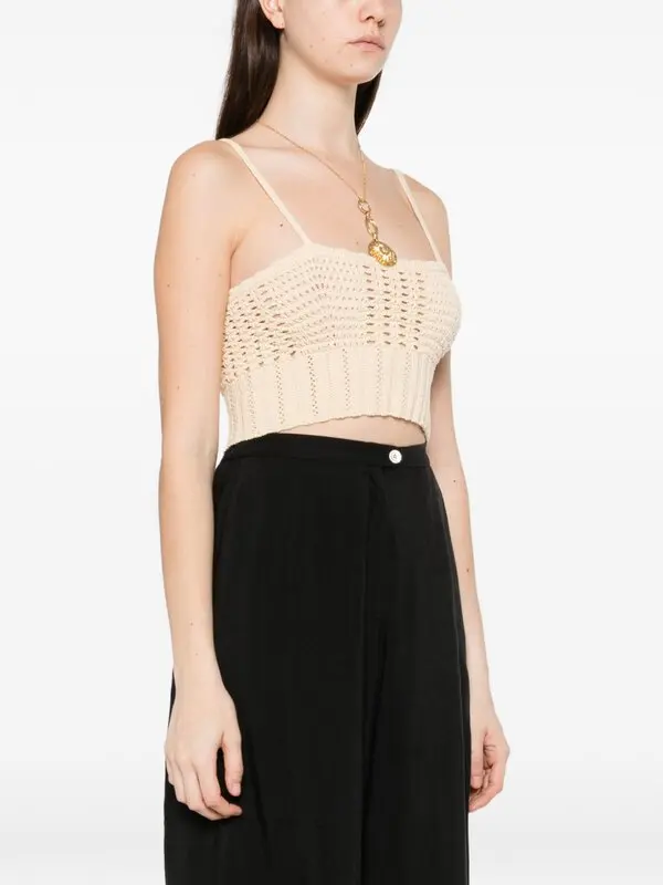FORTE_FORTE Knitted Bralette Top - Multicolor