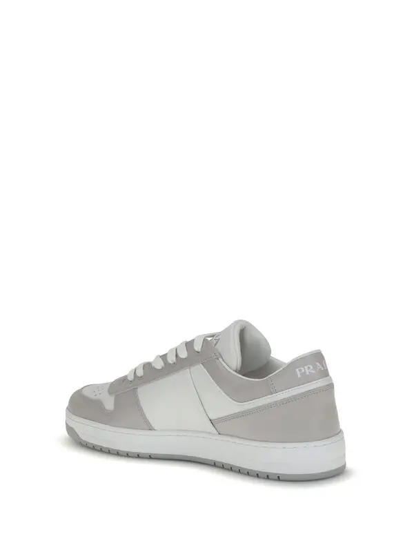 Prada Downtown Leather Lace-up Sneakers - Multicolor