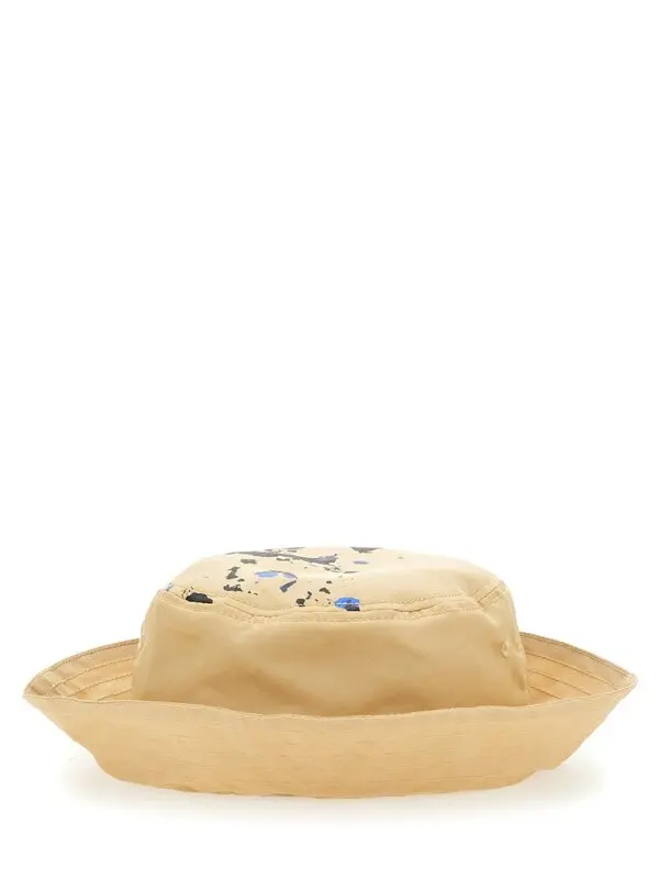 Moschino Bucket Hat With Logo - Cream