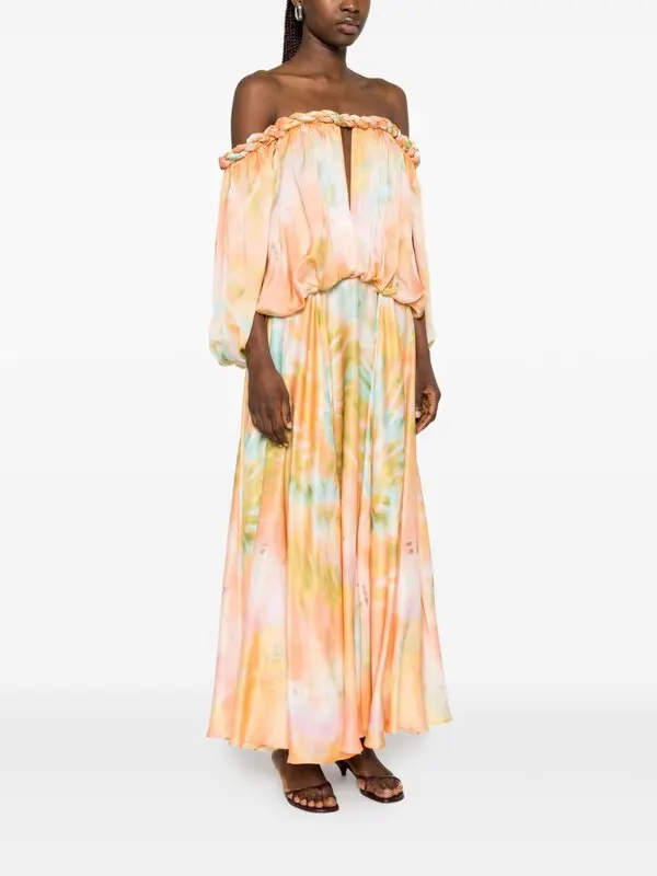 Zimmermann Luna Silk Maxi Dress - Multicolor