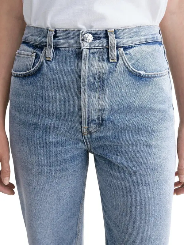 TOTEME Distressed Classic Cut Denim Jeans