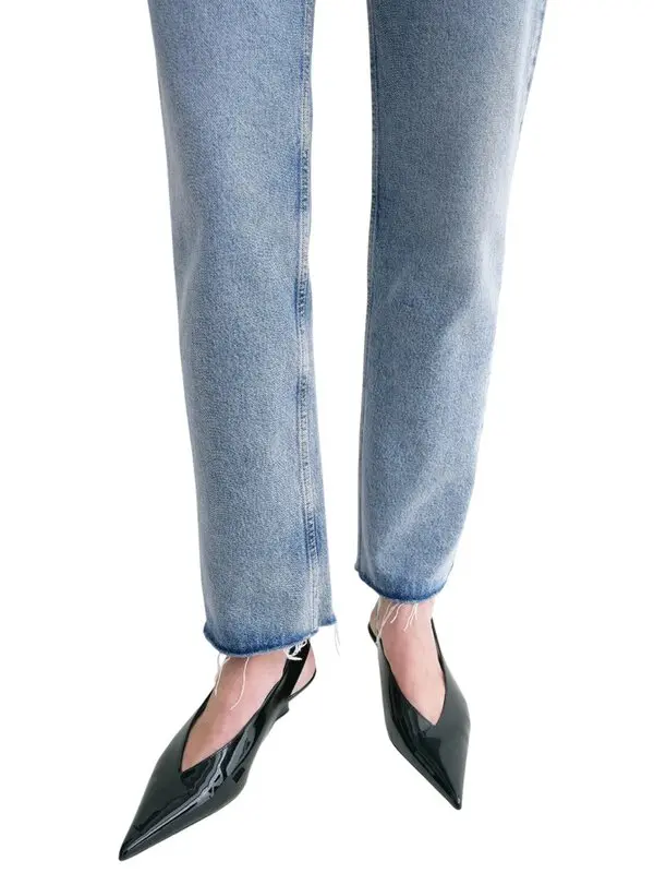 TOTEME Distressed Classic Cut Denim Jeans