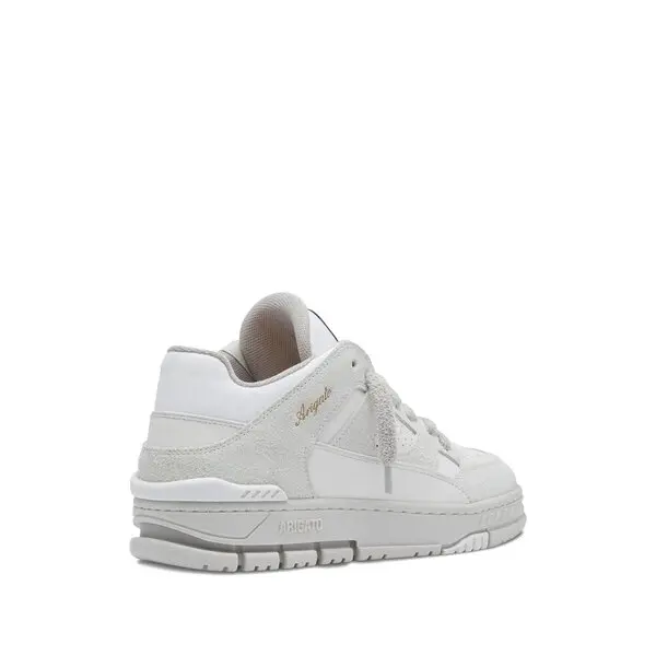 Axel Arigato Off- Paneled Leather And Suede Trainers - White