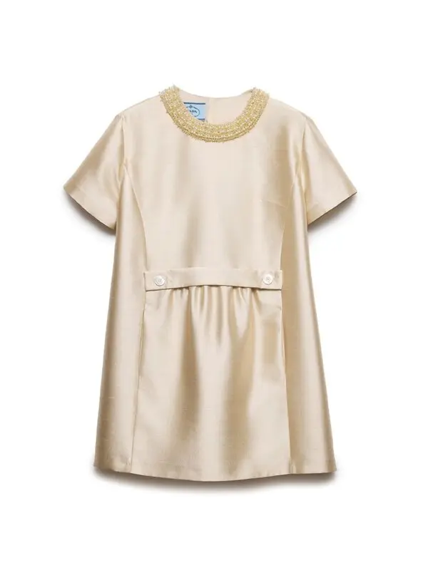 Prada Embroidered Sablé Dress