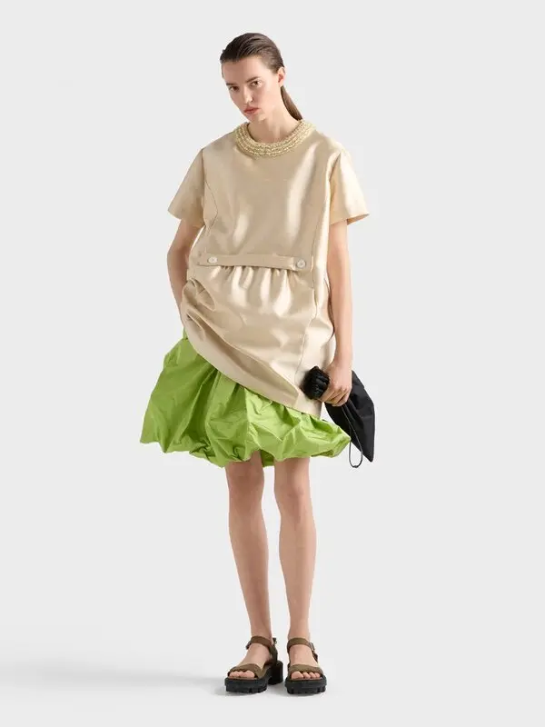 Prada Embroidered Sablé Dress