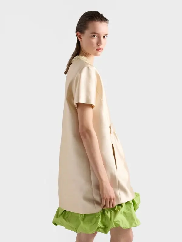 Prada Embroidered Sablé Dress