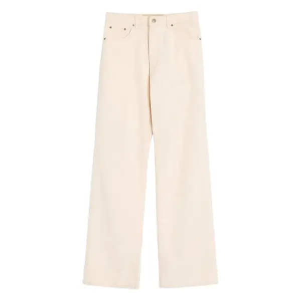 Valentino Garavani Cotton Straight-leg Jeans - Cream