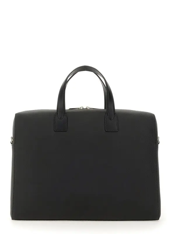 Paul Smith Signature Stripe Leather Briefcase