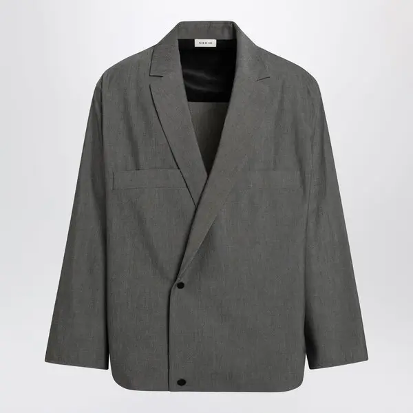 Fear Of God Double-breasted Overshirt In Wool Blend