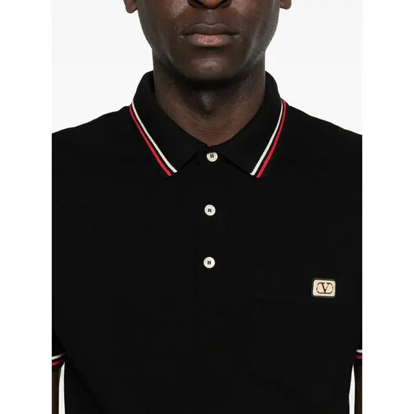 Valentino Garavani Polo Shirts - Black
