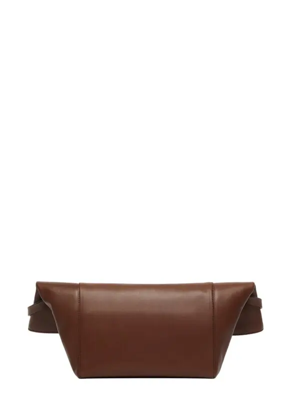 Max Mara Leather Clutch With Engraved Logo
