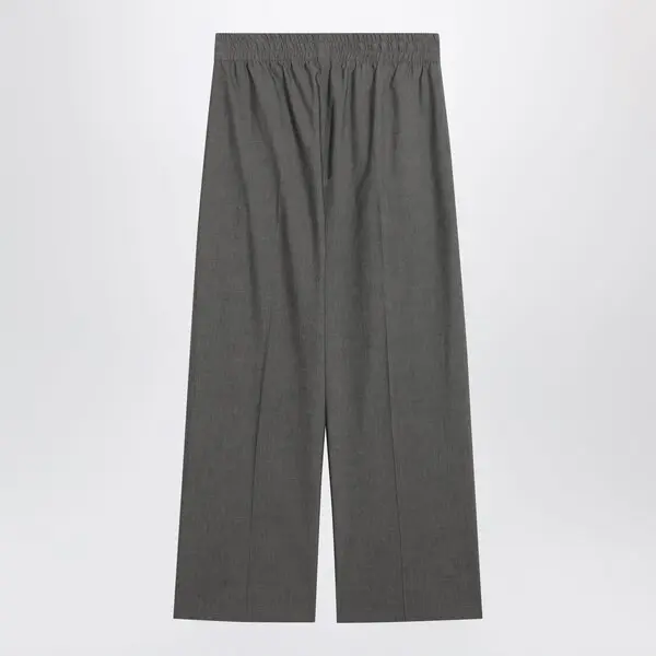 Fear Of God Grey Wide-leg Wool Blend Trousers - Gray