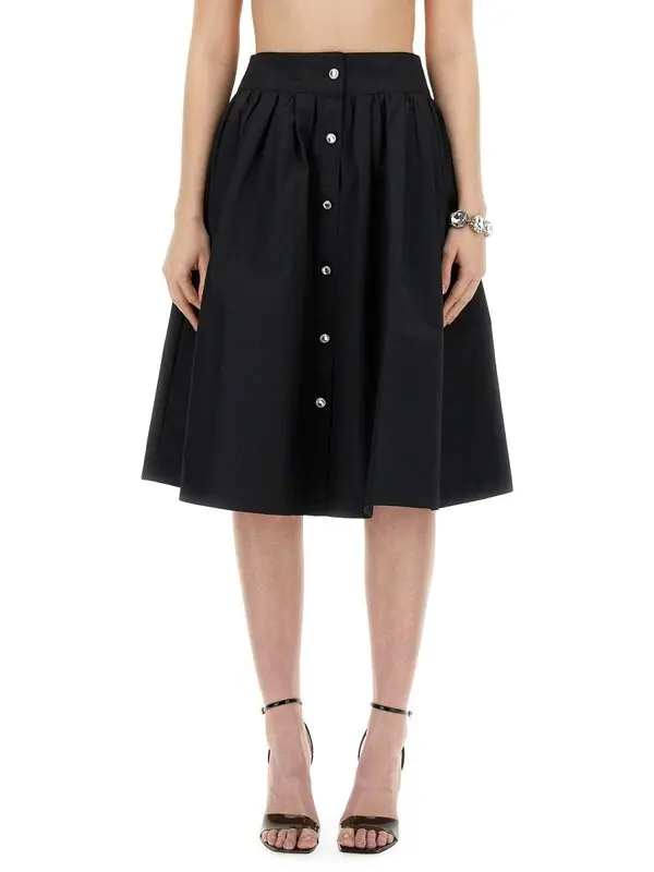 Moschino Poplin Skirt - Black