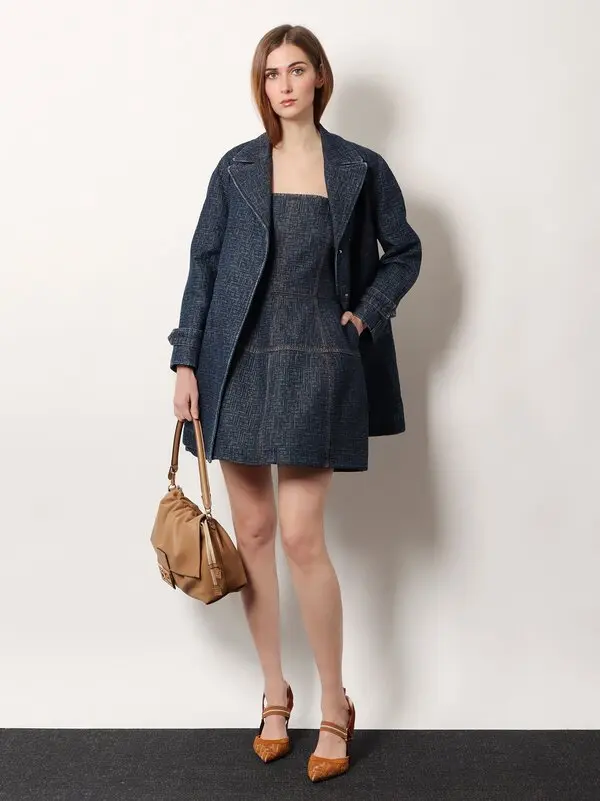 Fendi Padded Denim Caban Jacket