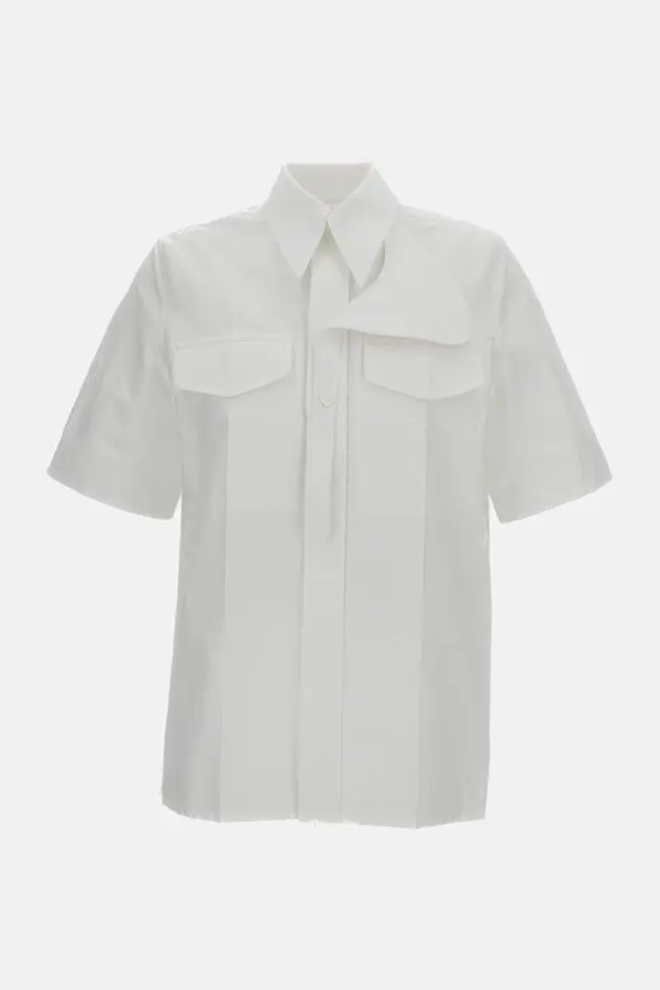 Bottega Veneta Compact Cotton Toile Shirt