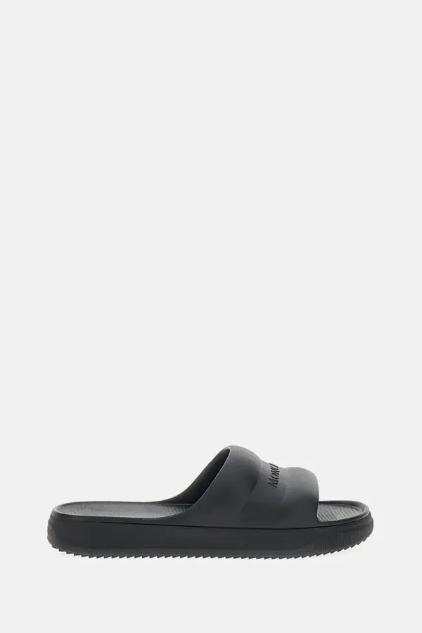 Moncler Slides With Embossed Logo - Multicolor