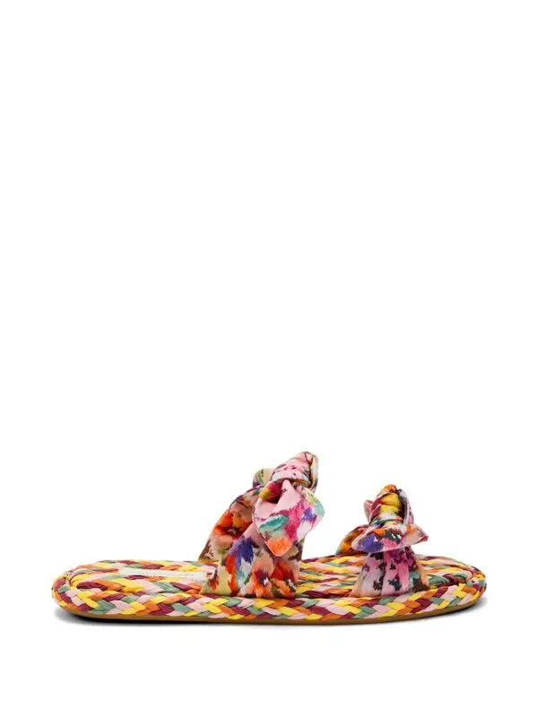 Zimmermann Carousel Linen Sandals - Multicolor