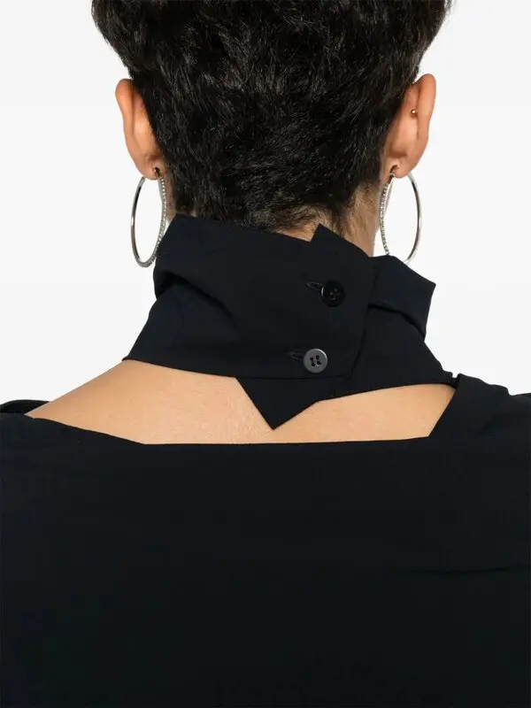 Issey Miyake Eye Of The Bean" Asymmetrical Draped Shirt