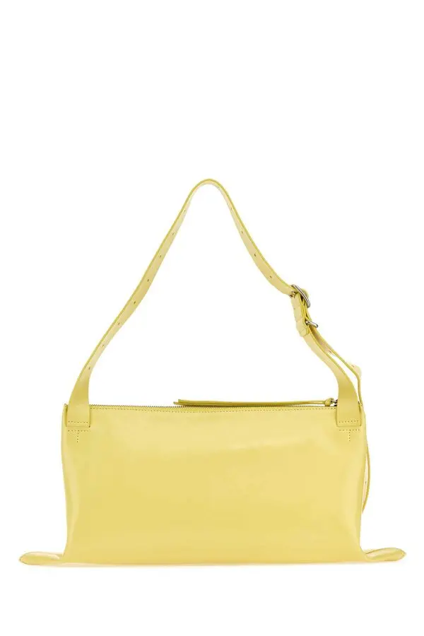 JIL SANDER Leather Shoulder Bag - Yellow