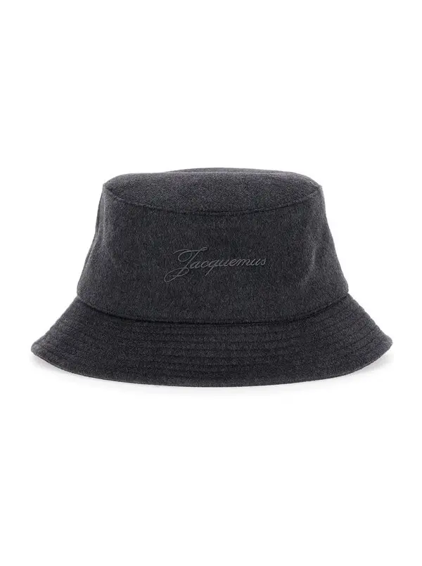 Jacquemus Le Bob Cachemiro Bucket Hat - Gray