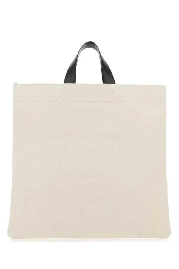 JIL SANDER Canvas Shopping Bag - Brown