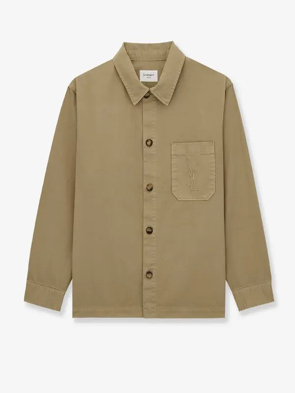 Saint Laurent Cassandre Certified Cotton Overshirt - Multicolor