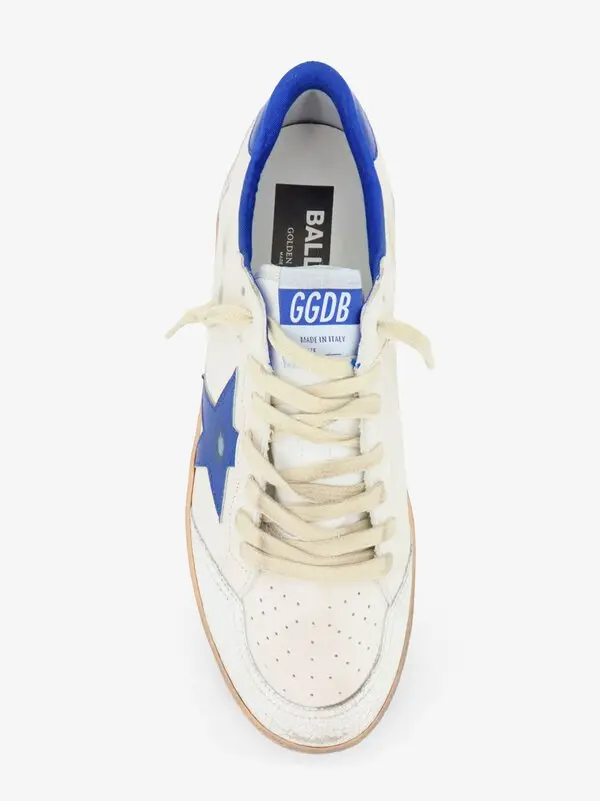 GOLDEN GOOSE Ballstar Leather Sneakers With Iconic Side Logo