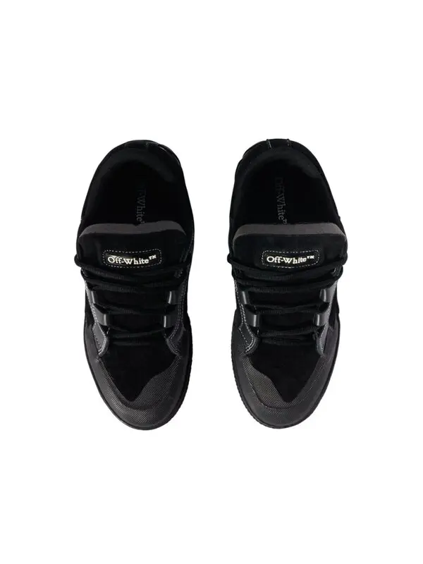 Off-White Vulcanized Leather Sneakers - Black