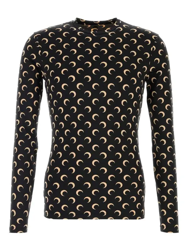 MARINE SERRE Moon Crewneck Top - Multicolor