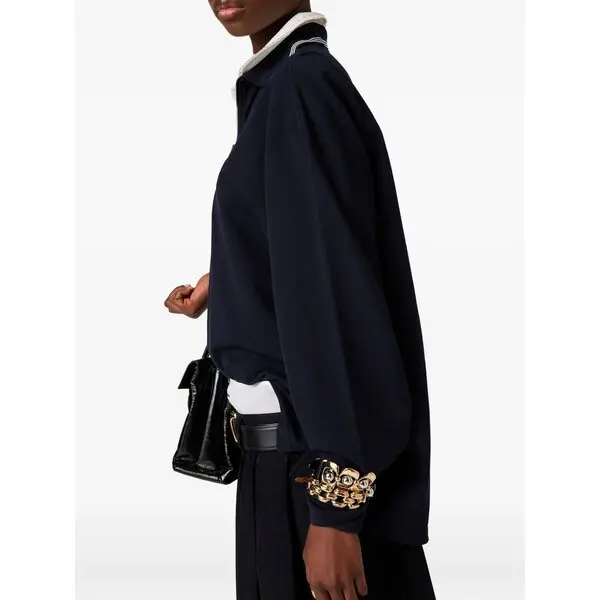 Miu Miu Polo Shirt With Zip Closure
