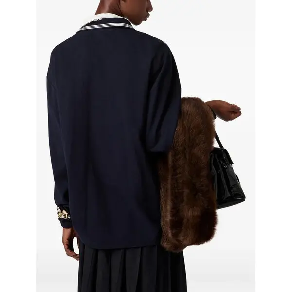 Miu Miu Polo Shirt With Zip Closure