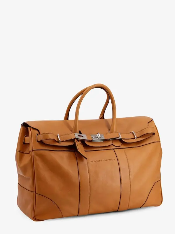 Brunello Cucinelli Leather Travel Bag